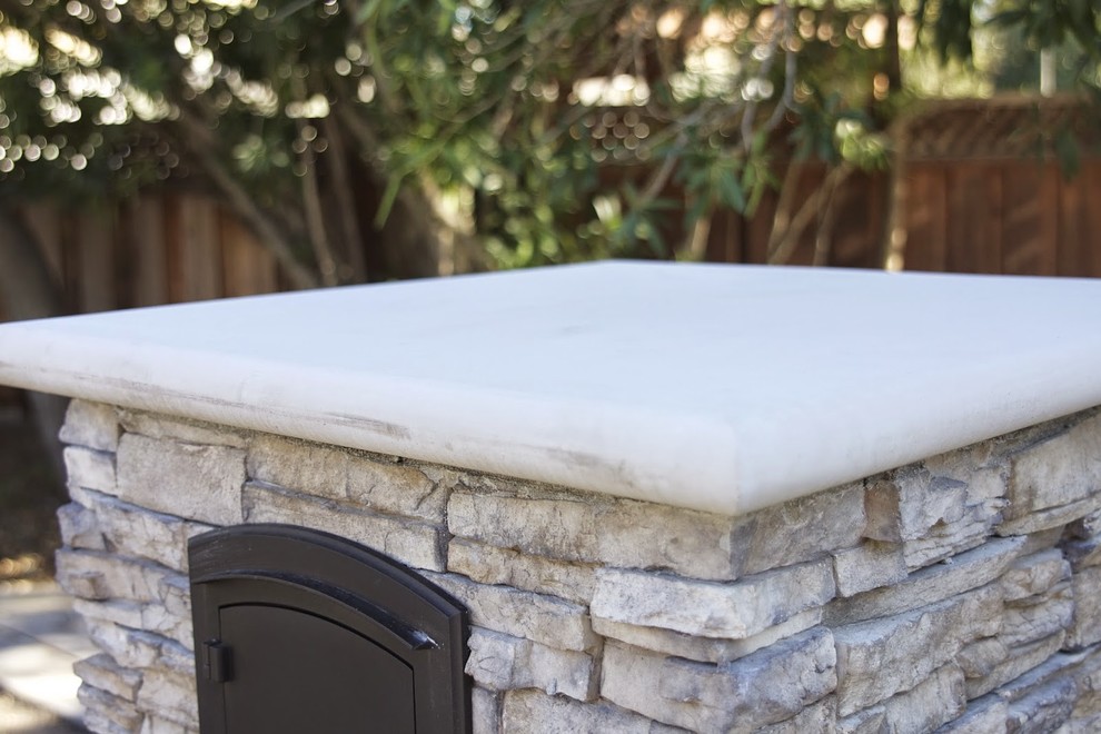 Stacked Stone Mailbox - Traditional - Exterior - San Francisco - by SO ...