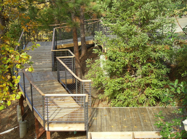 Stainless steel cable railing systems - Modern - Exterior - Seattle ...