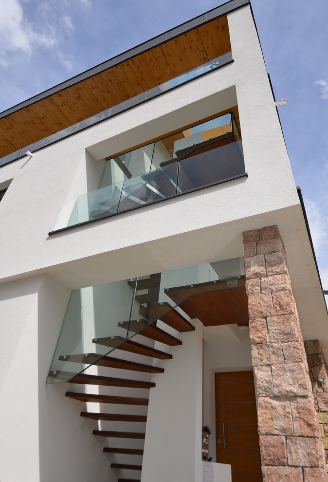 stairs for residential buildings, just fly away:-) - Modern - Exterior ...