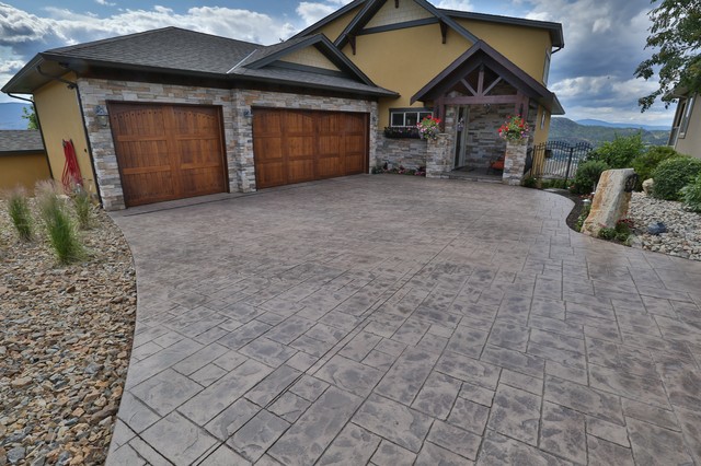 Stamped Concrete Driveway - Contemporary - Exterior - Vancouver - by SK ...