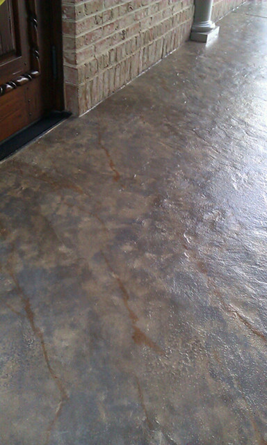 Stamped Concrete Patio Recolor - Traditional - House Exterior - DC ...