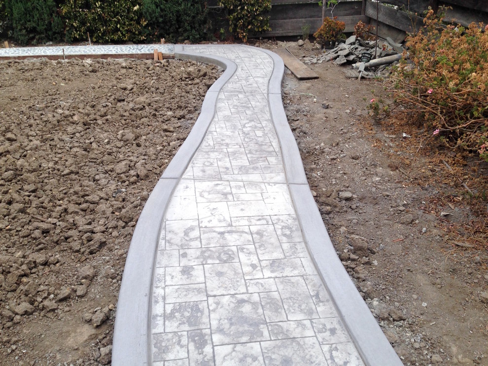 Stamped Concrete Walkway - Exterior - San Francisco - by Galaxia ...