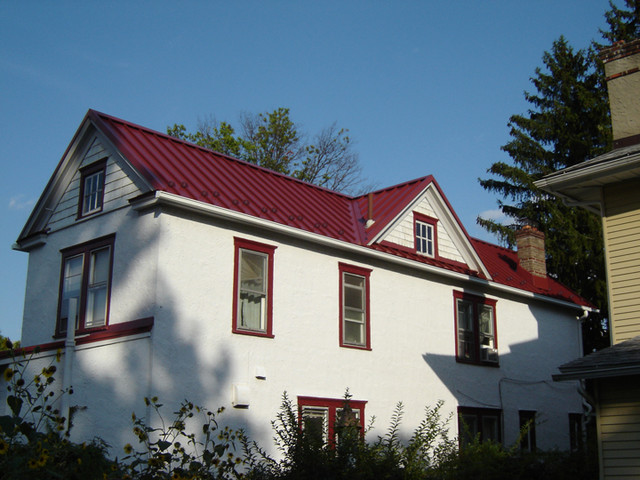 Standing Seam Metal Roofing in Colonial Red - Traditional - Exterior ...