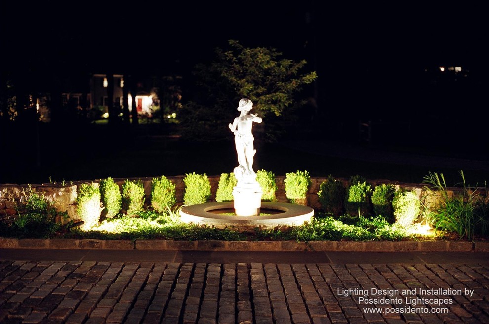 Statue lighting - Traditional - House Exterior - Bridgeport - by ...