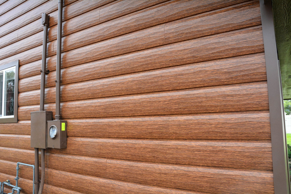 Steel Log Siding install in Grand Junction, CO - Rustic - Exterior ...