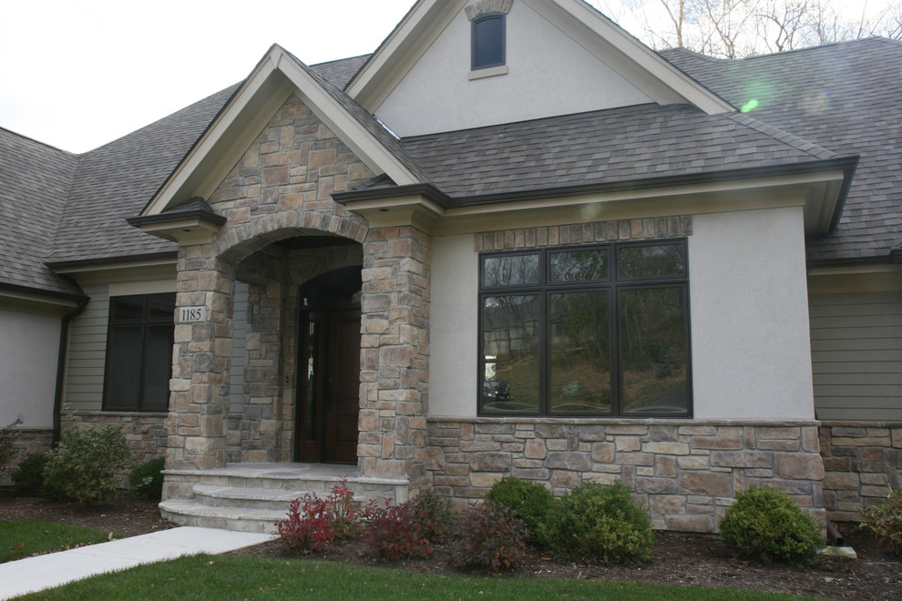 Stone and Stucco Exteriors - Traditional - Exterior - Chicago - by HX ...