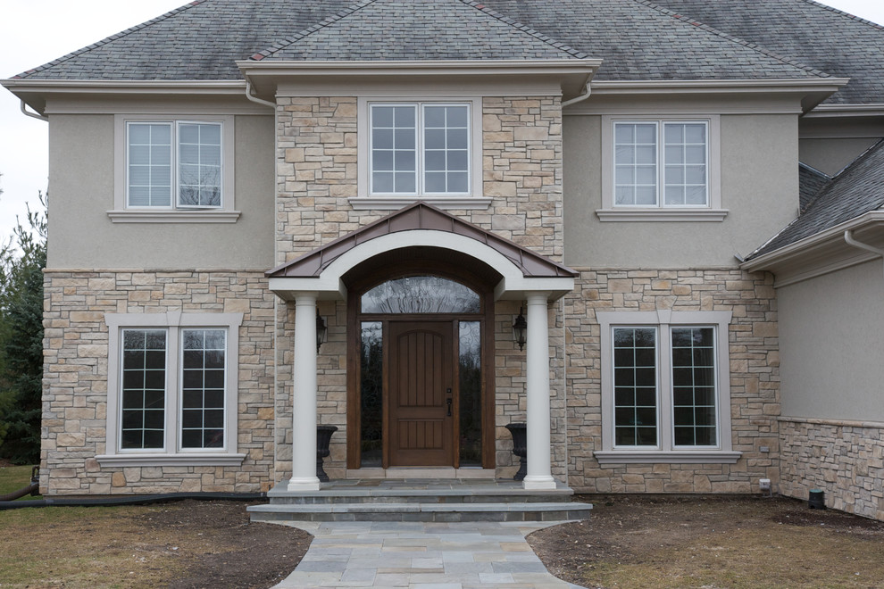 Stone and Stucco Exteriors - Traditional - Exterior - Chicago - by HX ...