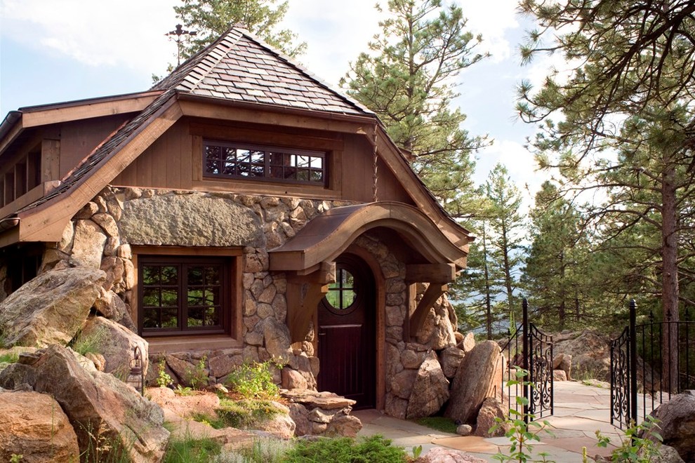 Stone Cottage - Rustic - Exterior - Denver - by TKP Architects | Houzz