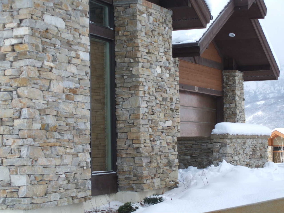 stone exterior - Traditional - House Exterior - Salt Lake City - by ...