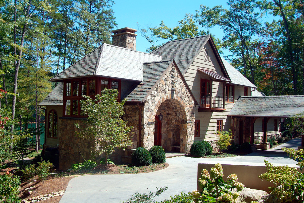 Stone Exterior Home - Traditional - Exterior - Other - by The Carver ...