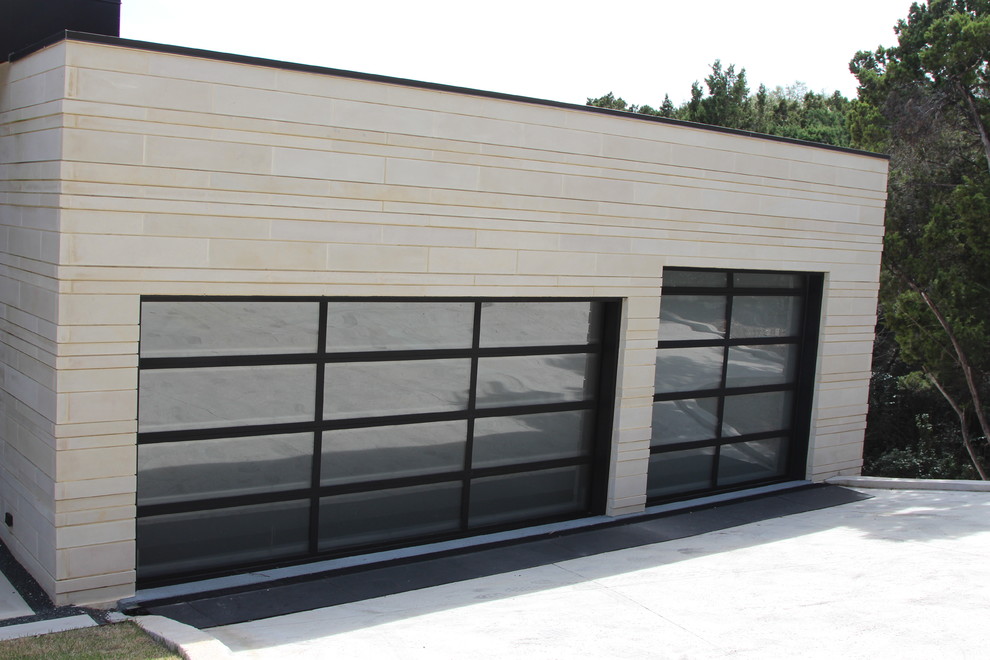 Stone Exteriors - Modern - Garage - Austin - by Espinoza Stone Inc ...