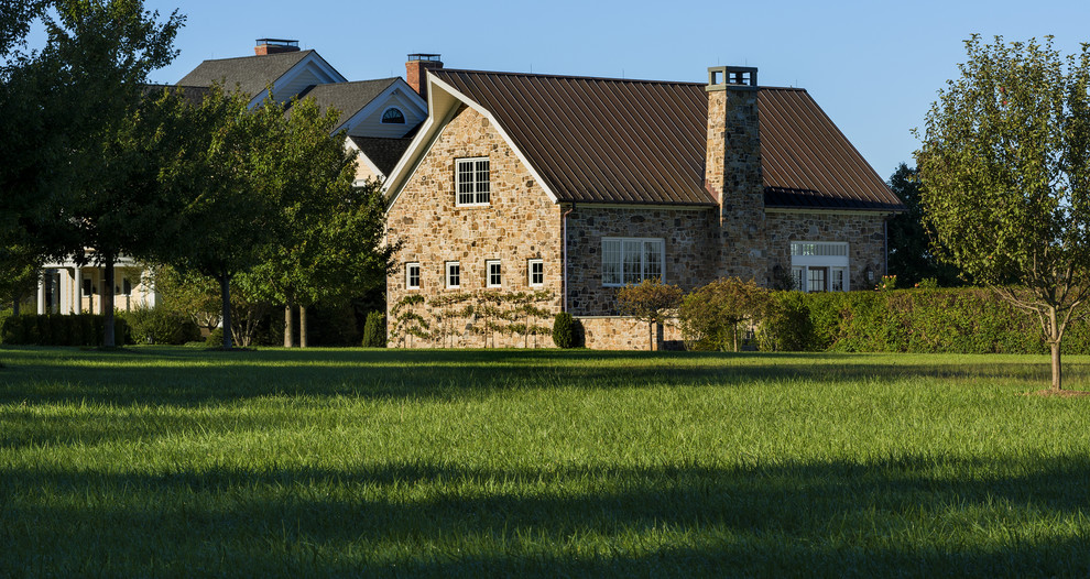 Stone Family Room Addition - Farmhouse - Exterior - New York - by Crisp ...