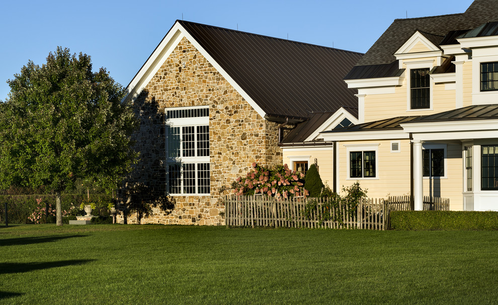 Stone Family Room Addition - Farmhouse - Exterior - New York - by Crisp ...