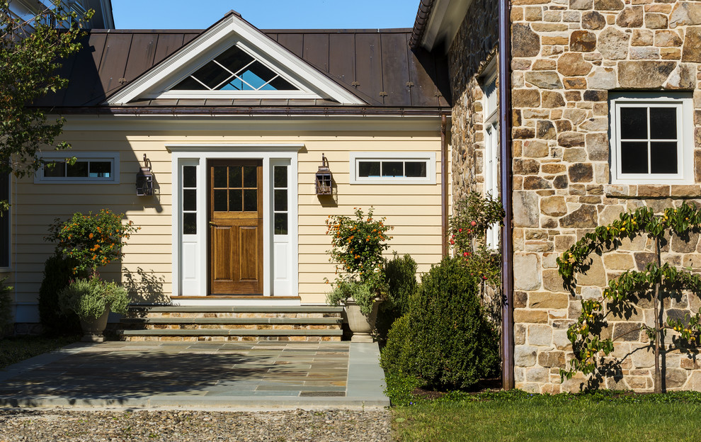 Stone Family Room Addition - Farmhouse - Exterior - New York - by Crisp ...