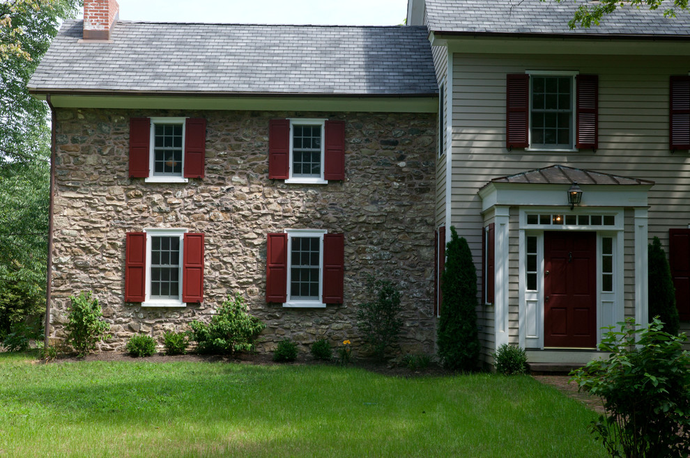 Stone Farmhouse Conversion - Farmhouse - Exterior - Philadelphia - by ...