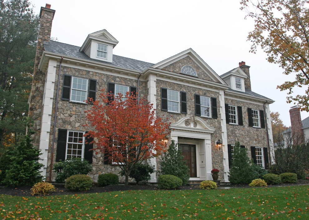Stone Front English Colonial - Traditional - Exterior - Boston - by ...
