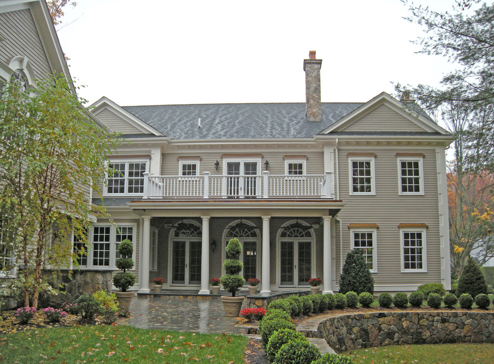 Stone Front English Colonial - Traditional - Exterior - Boston - by ...