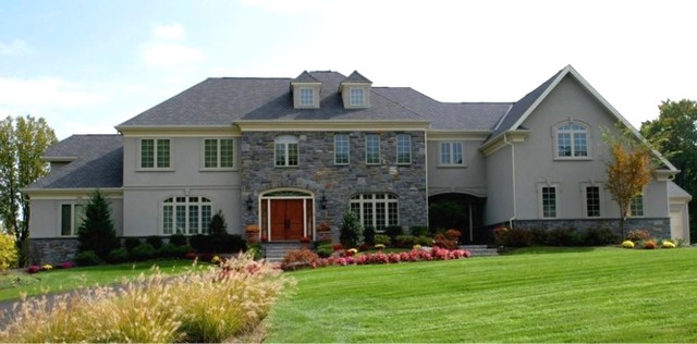 Stone Manor Facade - Traditional - Exterior - Philadelphia - by OMNIA ...