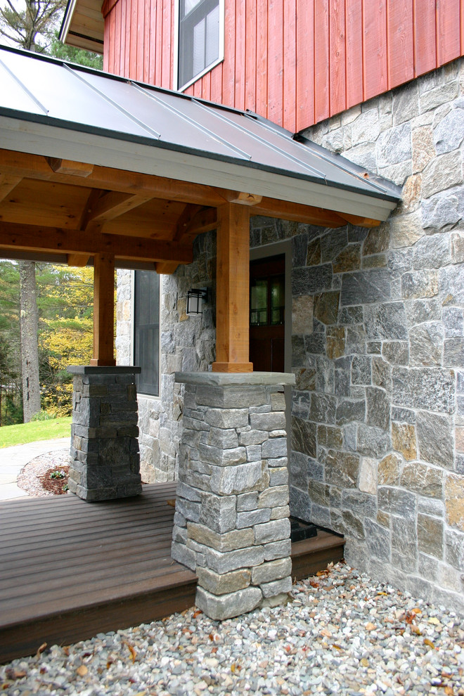 Stone Piers - Craftsman - Exterior - Burlington - by Mike Eramo Masonry ...