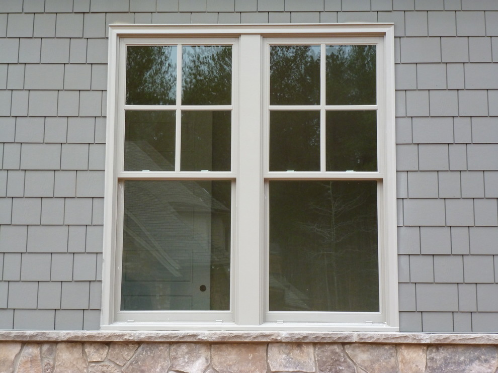 Stone, shake, arches, columns, board and batten - Traditional ...