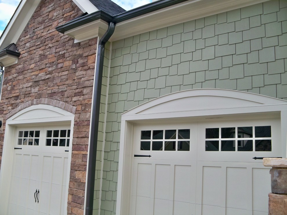 Stone, shake, board and batten siding - Craftsman - Exterior - Raleigh ...