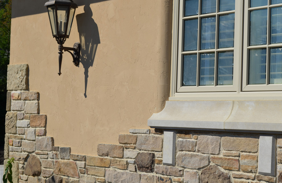Stone/Stucco detailing. - Transitional - Exterior - Cleveland - by ...