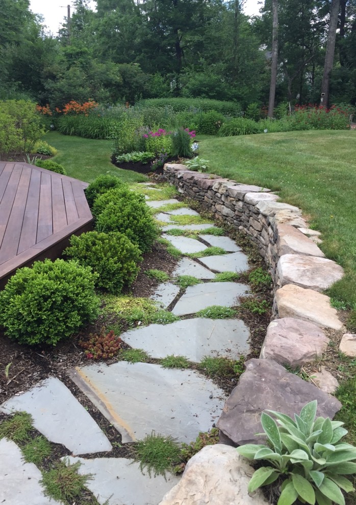Stone walls - Farmhouse - Landscape - New York - by Ronni Hock Garden ...