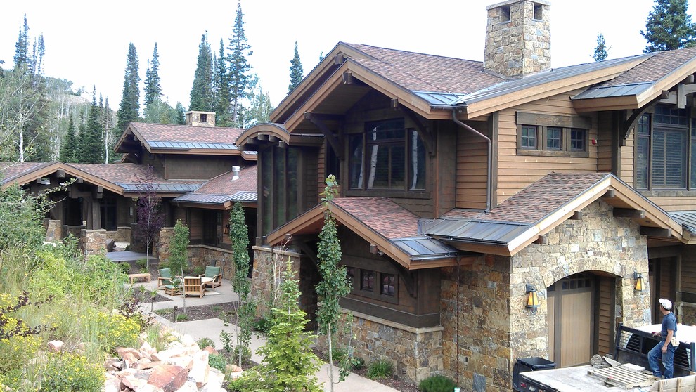 Stone work exterior - Eclectic - Exterior - Salt Lake City - by Warren ...