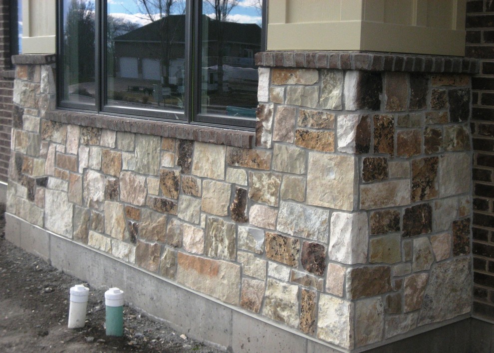 Stone work exterior - Traditional - Exterior - Salt Lake City - by ...