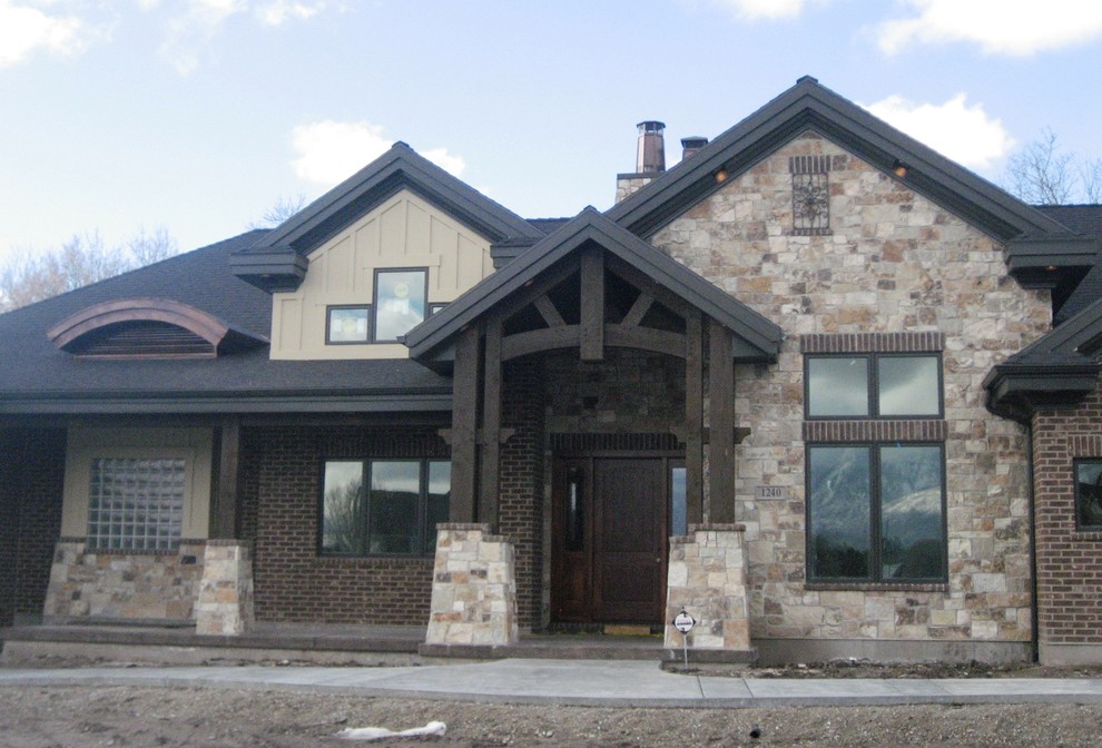 Stone work exterior - Traditional - Exterior - Salt Lake City - by ...