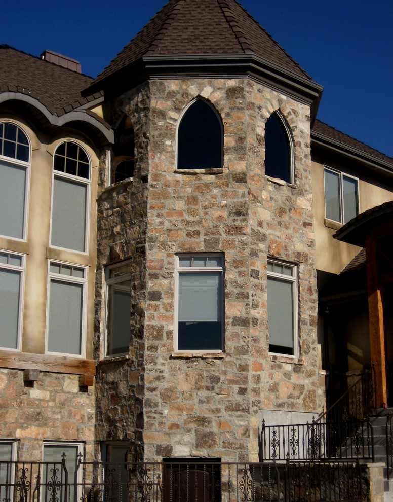 Stone work exterior - Traditional - Exterior - Salt Lake City - by ...