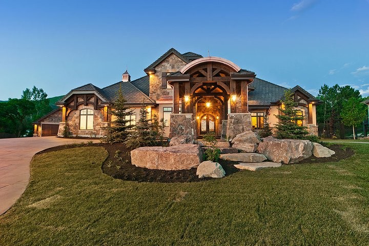 Stone work exterior - Traditional - Exterior - Salt Lake City - by ...