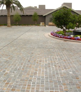 Storm Grey Porphyry Driveway - Traditional - Exterior - San Francisco ...