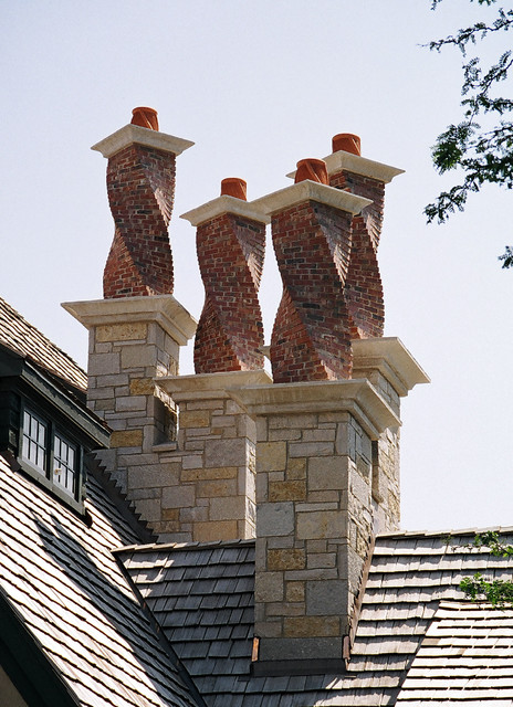 Stucco and Masonry - Chimney project - Modern - Exterior - Chicago - by ...