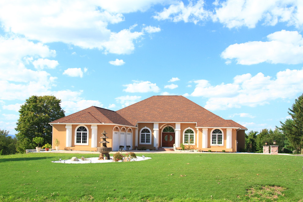 Stucco Ranch - Contemporary - Exterior | Houzz