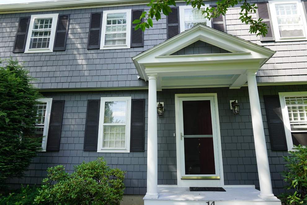 Stunning Colonial in Night Gray - Traditional - Exterior - Boston - by ...