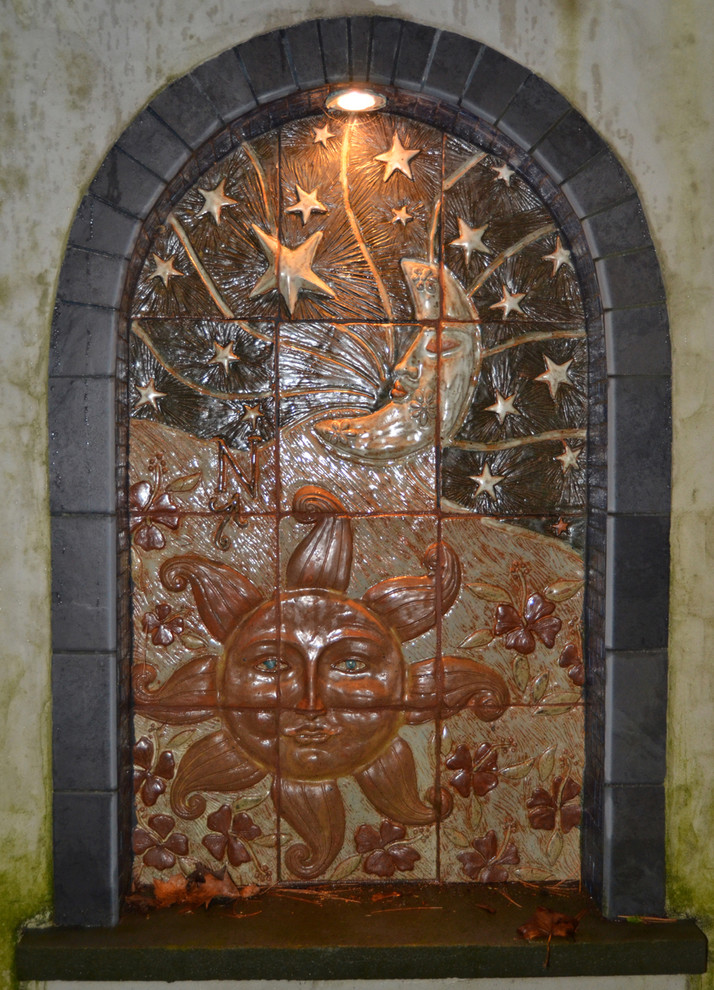 Sun and Moon Mural - Mediterranean - Exterior - Boston - by Rosanna ...