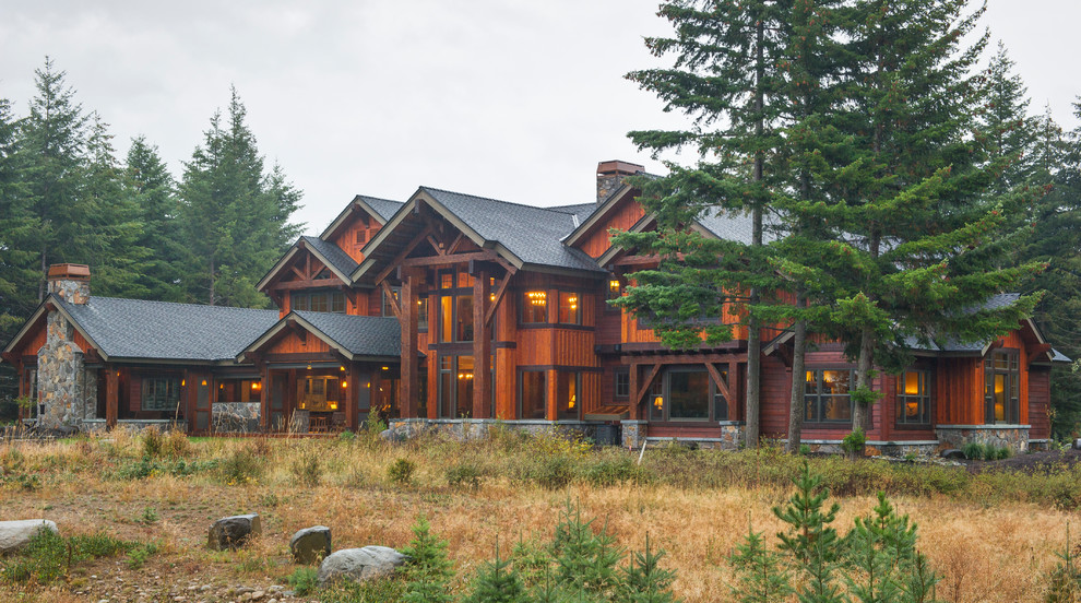 Suncadia Custom Home - Rustic - Exterior - Seattle - by Swiftwater ...