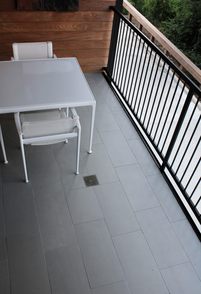 Technolito Magnesium Tiled Balcony - Exterior - Other - by Exact Tile ...