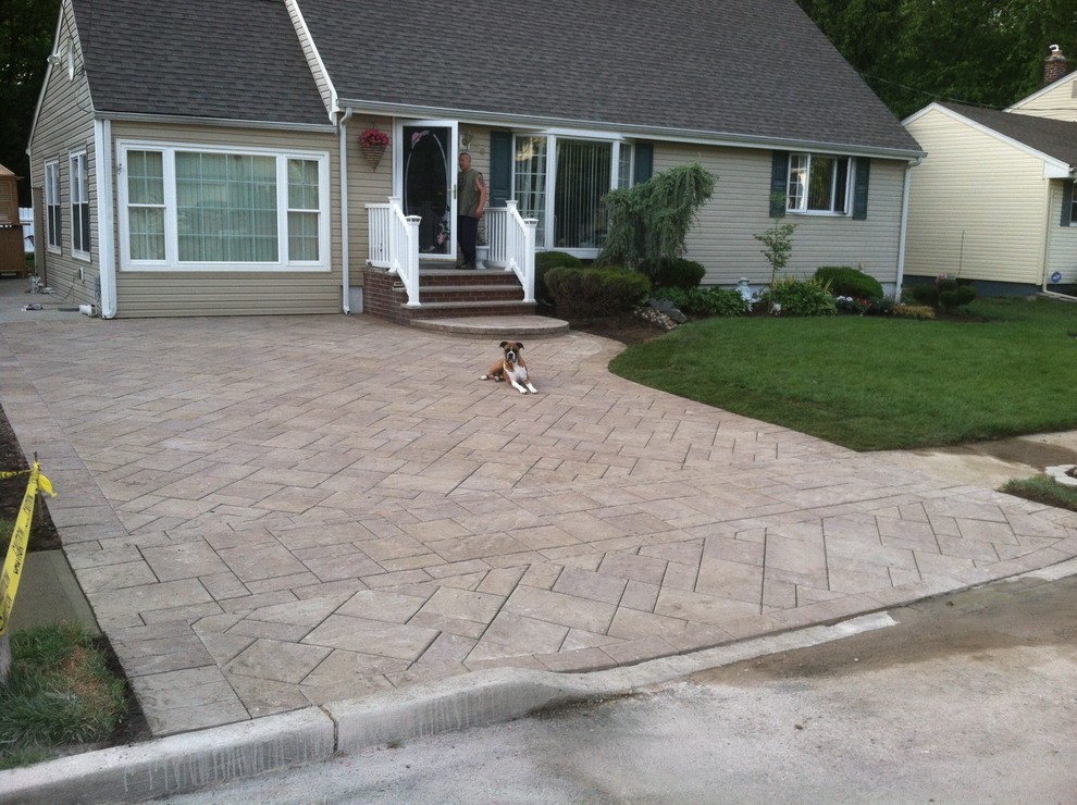 Techo-Bloc driveway - Traditional - Exterior - New York - by absolute ...