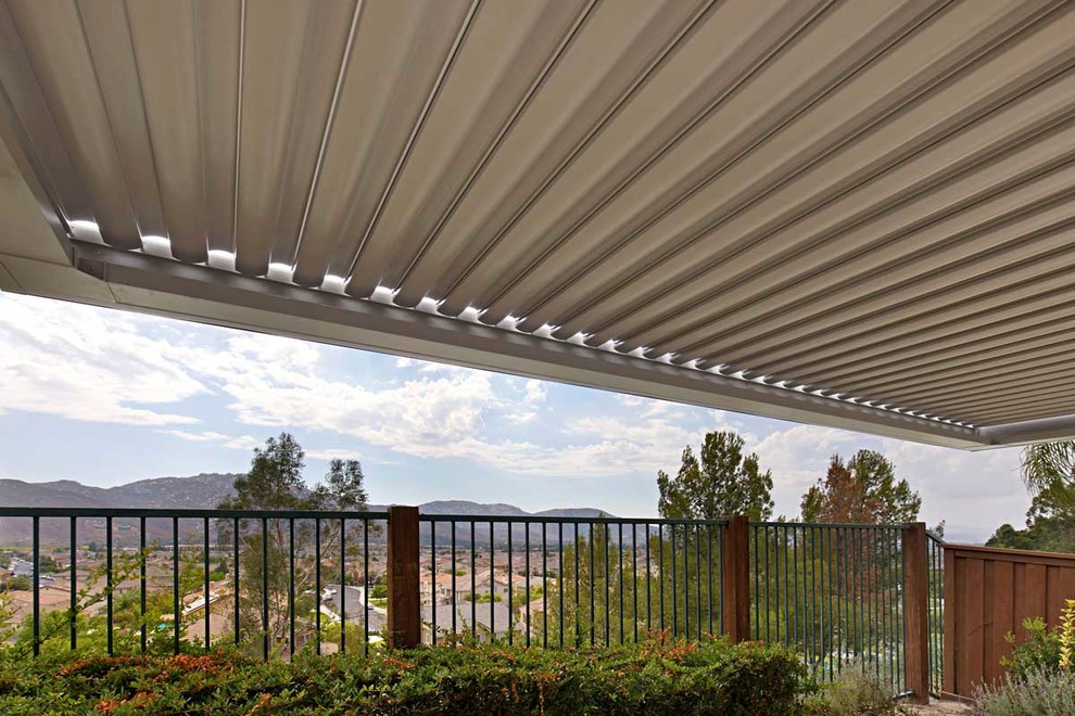 Aluminum Full Shade Patio Cover - Classique - Terrasse et Patio - San ...