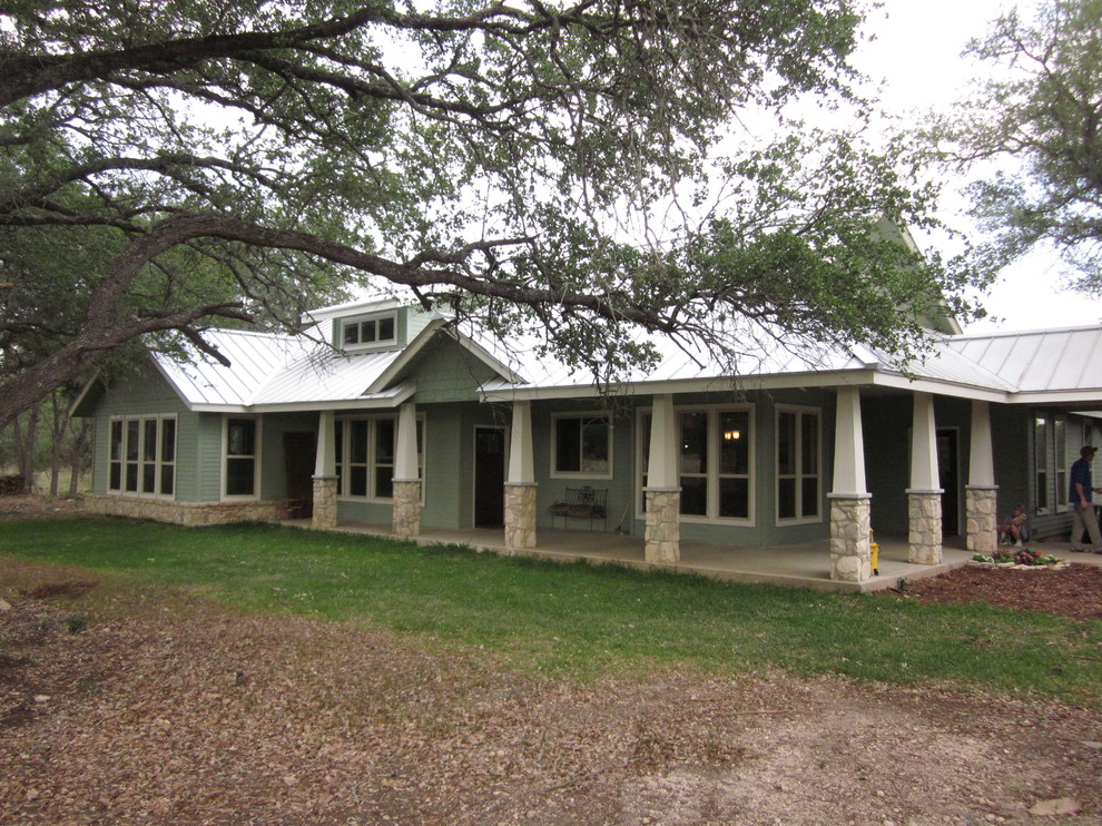 Texas Farm - Traditional - Exterior - Austin - by Texas Home Plans | Houzz