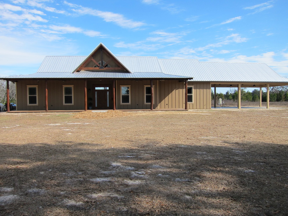 Texas Ranch Style - Rustic - Exterior - Miami - by Huish Homes | Houzz