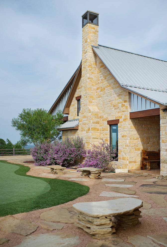 Texas Vernacular Ranch - Rustic - Exterior - Dallas - by David Lewis ...