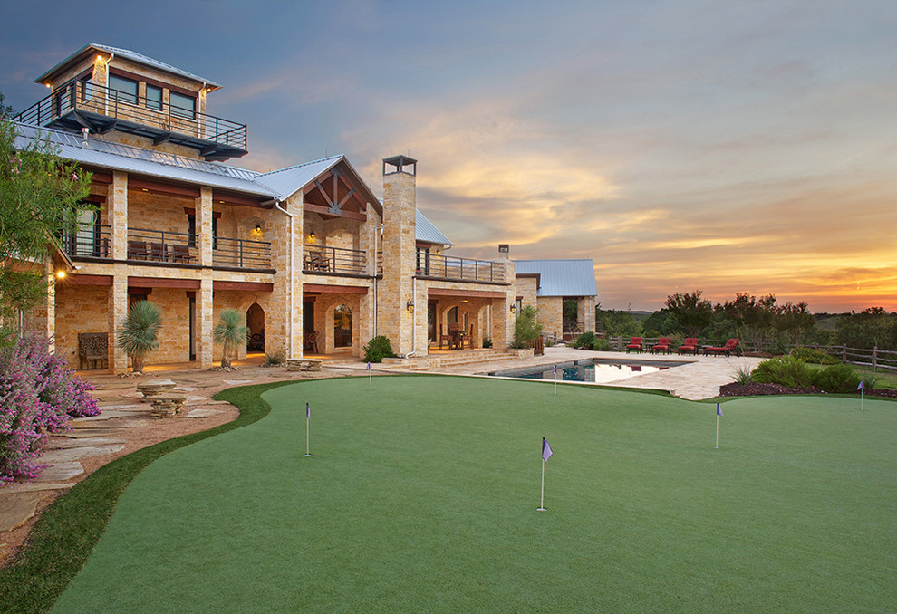 Texas Vernacular Ranch - Rustic - Exterior - Dallas - by David Lewis ...