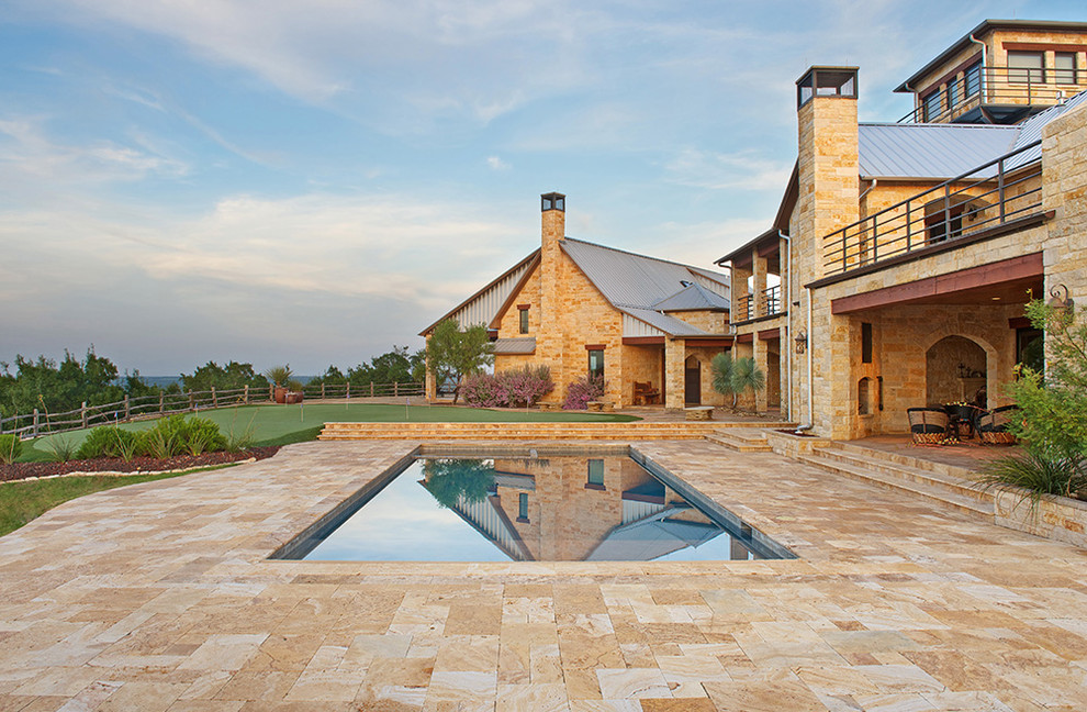 Texas Vernacular Ranch - Rustic - Exterior - Dallas - by David Lewis ...