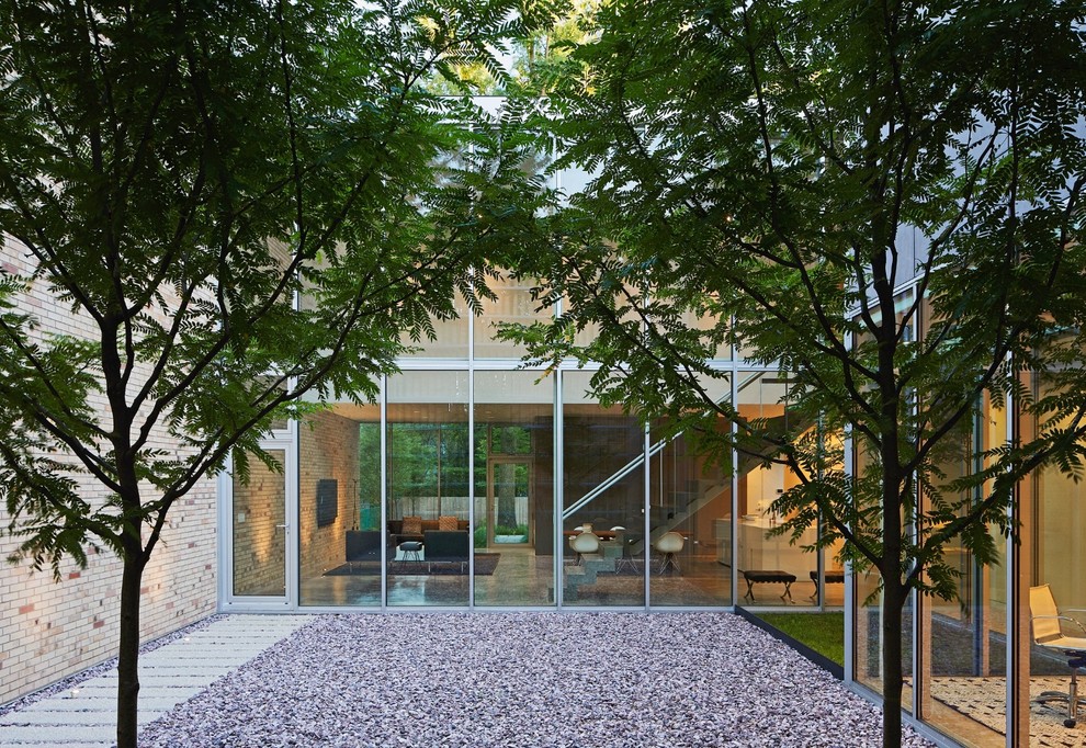 Thayer Brick House - Modern - Exterior - Chicago - by Brooks + Scarpa ...