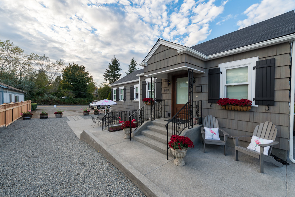 The 1940's Period-Style House - Midcentury - Exterior - Seattle - by ...