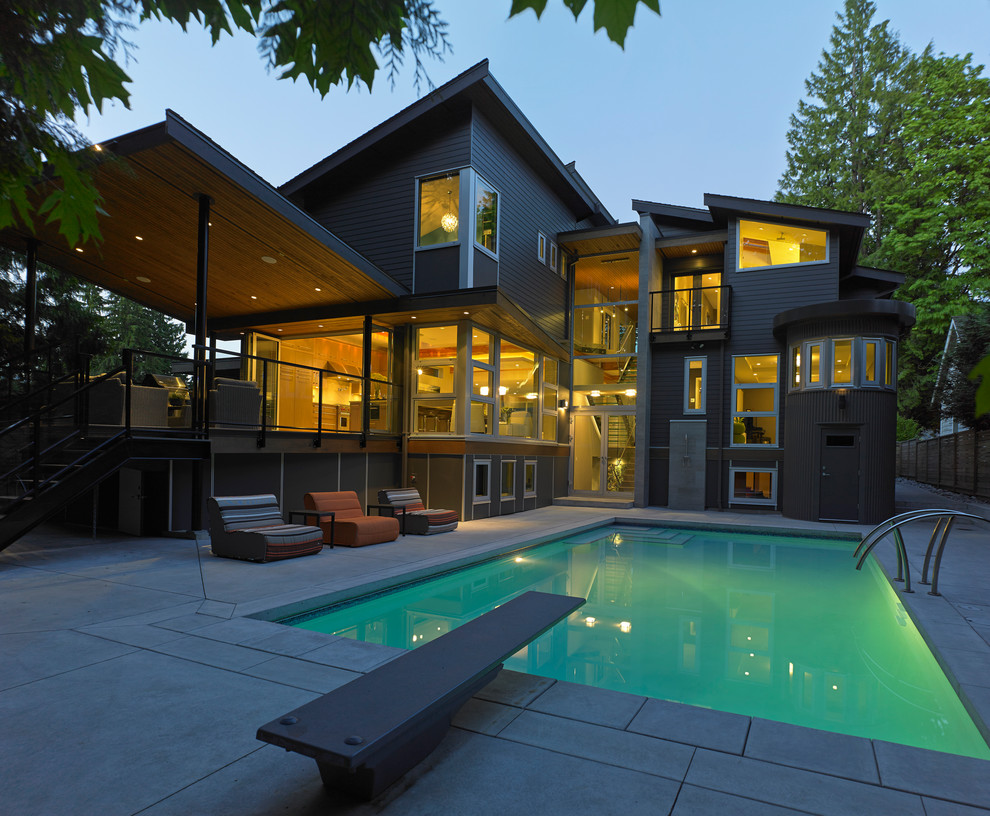The Back Exterior Of Home - Modern - Exterior - Vancouver - by My House ...