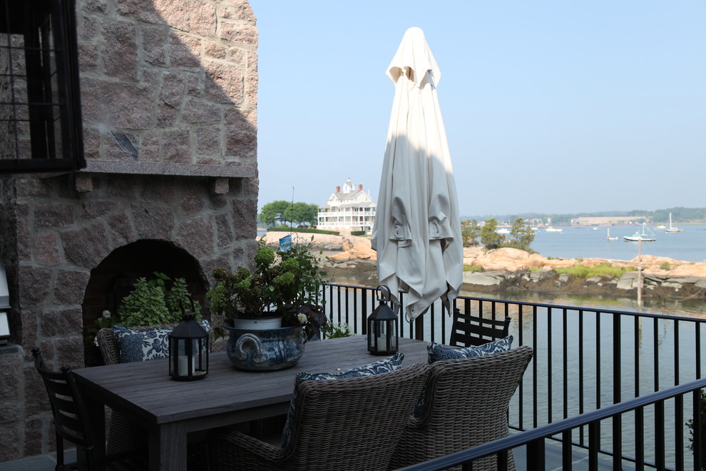 THE BEST OUTDOOR FIREPLACES - Beach Style - Exterior - New York - by ...